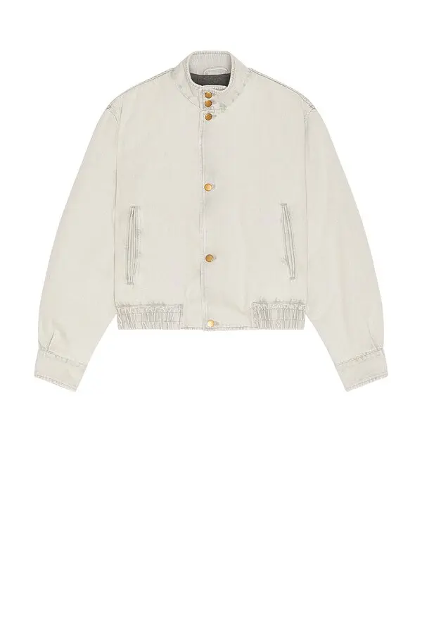 JIL SANDER Denim Blouson 4 Treated In White