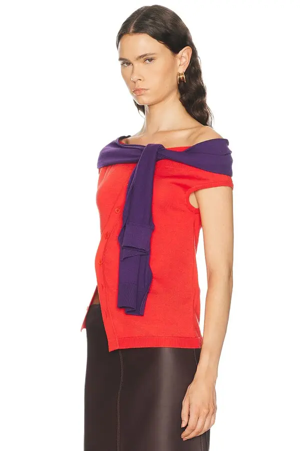 JW Anderson Off Shoulder Tank Top