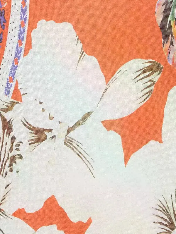Etro Floral-printed Mesh Top