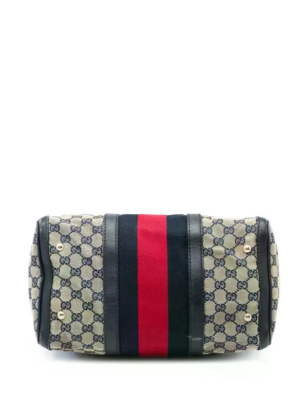 Gucci 2016-2026 Medium Gg Canvas Web Joy Boston Bag Satchel