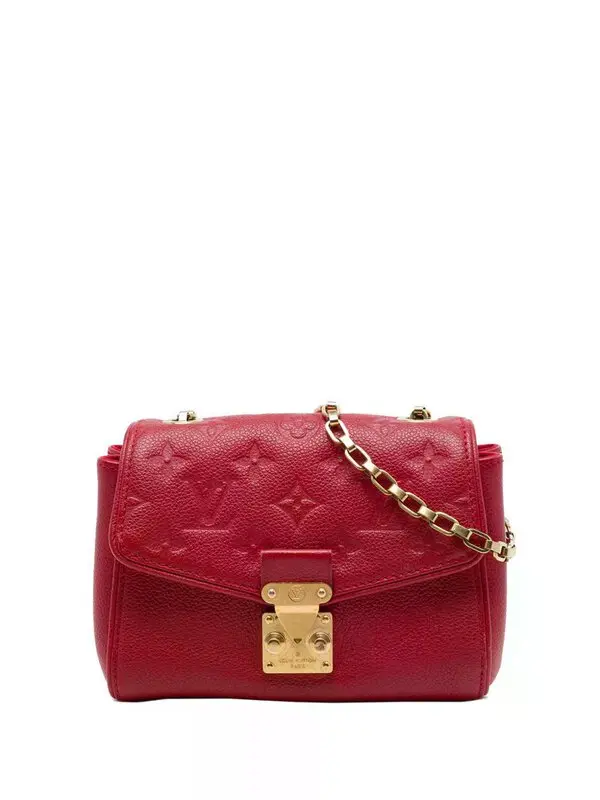 LOUIS VUITTON 2015 Monogram Empreinte Saint Germain Bb Crossbody Bag - Red