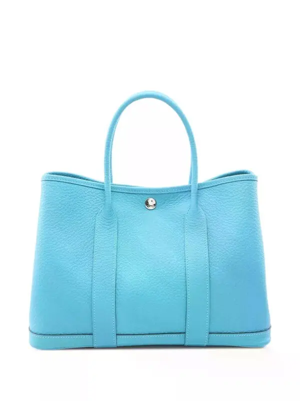 Hermès 2019 Garden Party Tpm Tote Bag - Blue