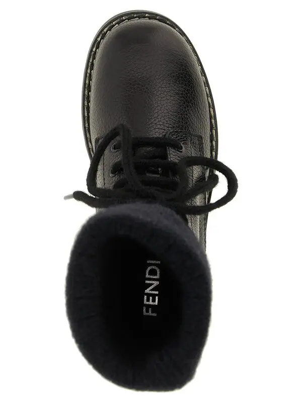 Fendi Commando' Ankle Boots - Black