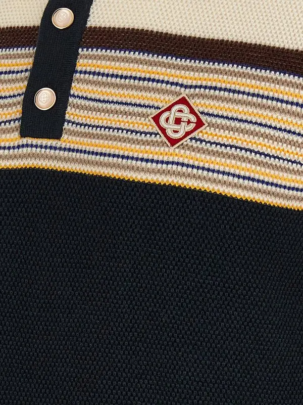 Casablanca Café Culture' Polo Shirt - Multicolor