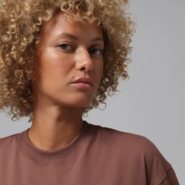 JORDAN Girlfriend Fireside T-shirt - Brown