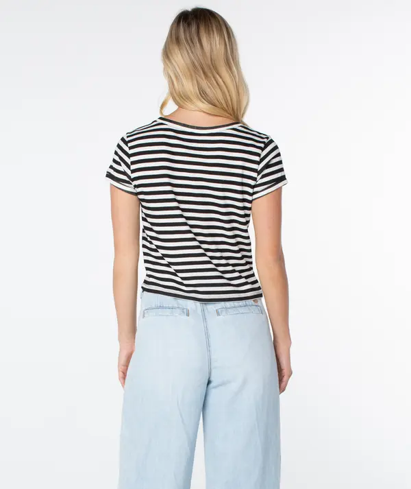 Roxy Vintage Stripe Top - Phantom Vintage Roxy