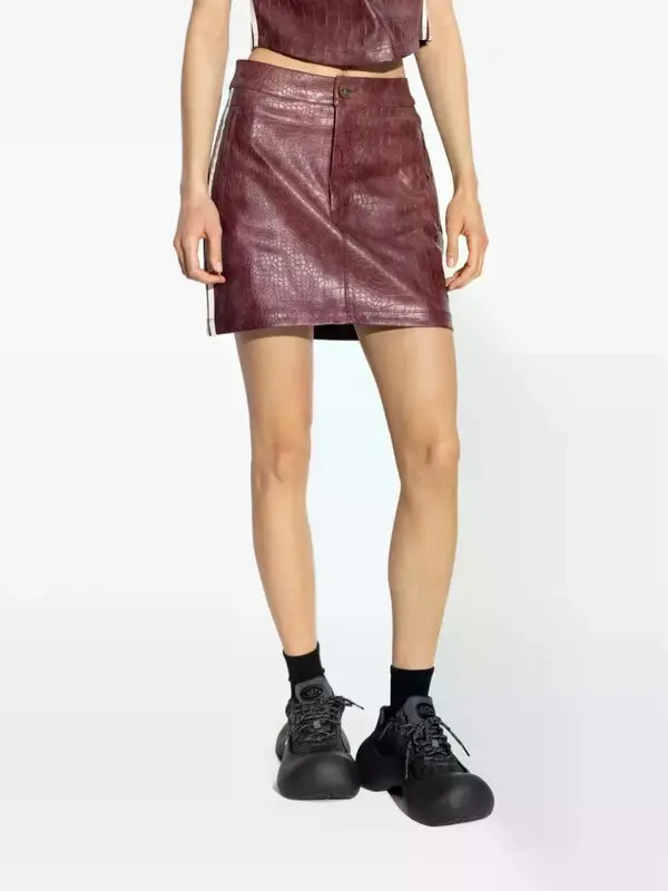 Adidas Pleather Mini Skirt