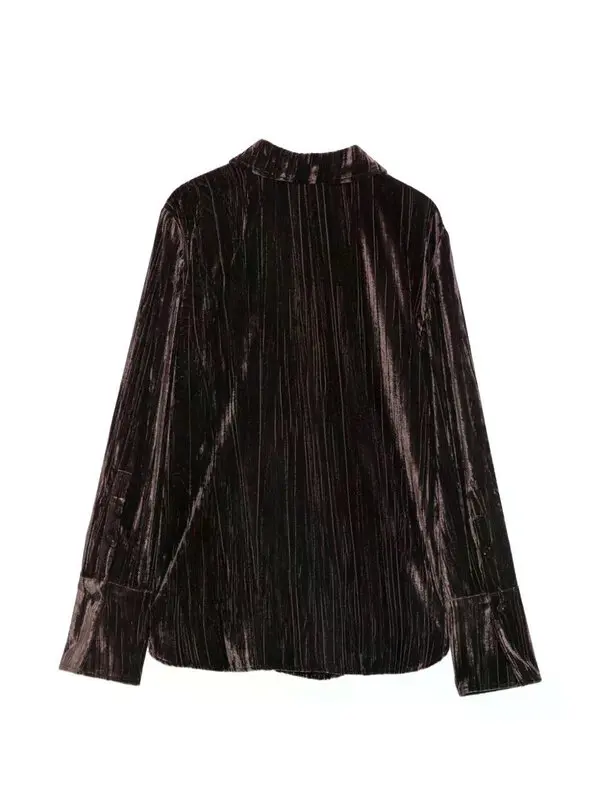 Proenza Schouler White Label Madi Crushed-velvet Shirt