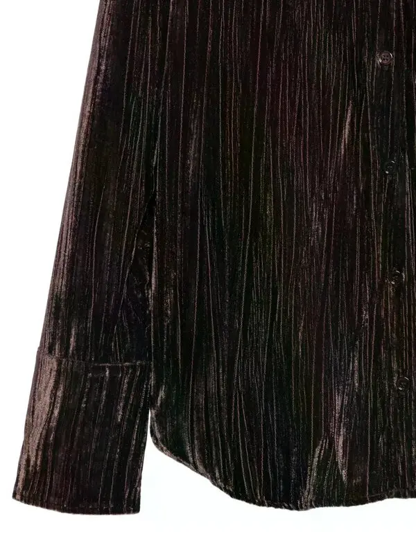 Proenza Schouler White Label Madi Crushed-velvet Shirt