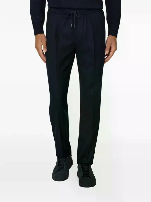 Boggi Milano City Trousers In Flannel