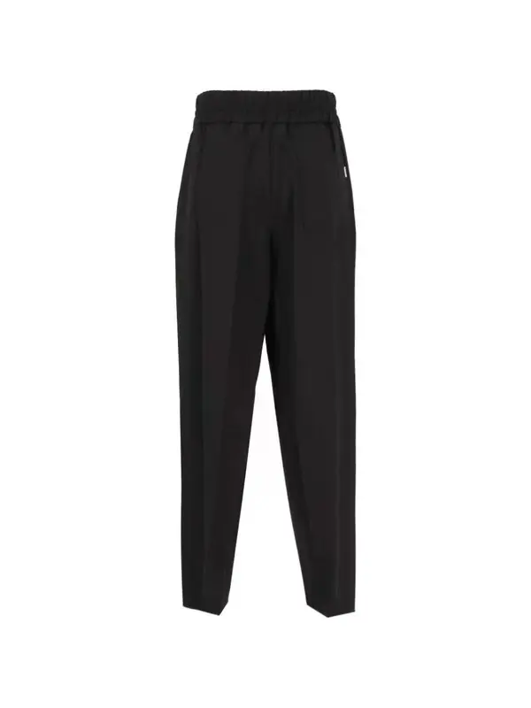 AMI Paris Elasticated-waist Wool Trousers