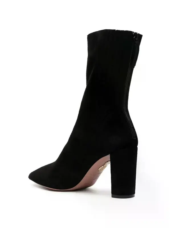 AQUAZZURA Saint Honoré Block Booties 85