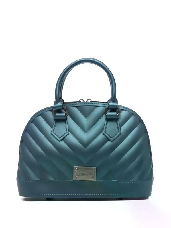 MARC ELLIS Medium Flat Maya 27 Chevron-quilted Tote Bag - Blue