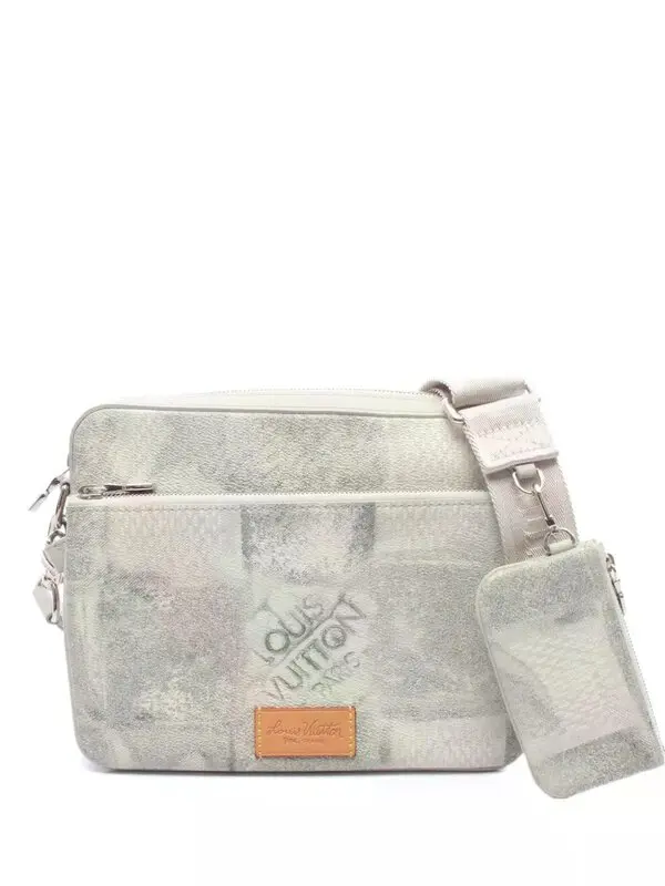 LOUIS VUITTON Damier Salt Trio Messenger Bag - Grey