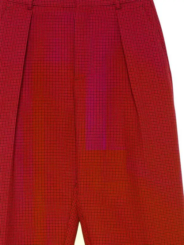 N°21 Check Pleated Trousers