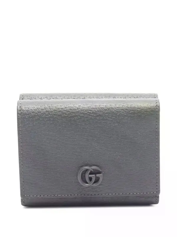 Gucci 2010s Double G Trifold Wallet - Grey