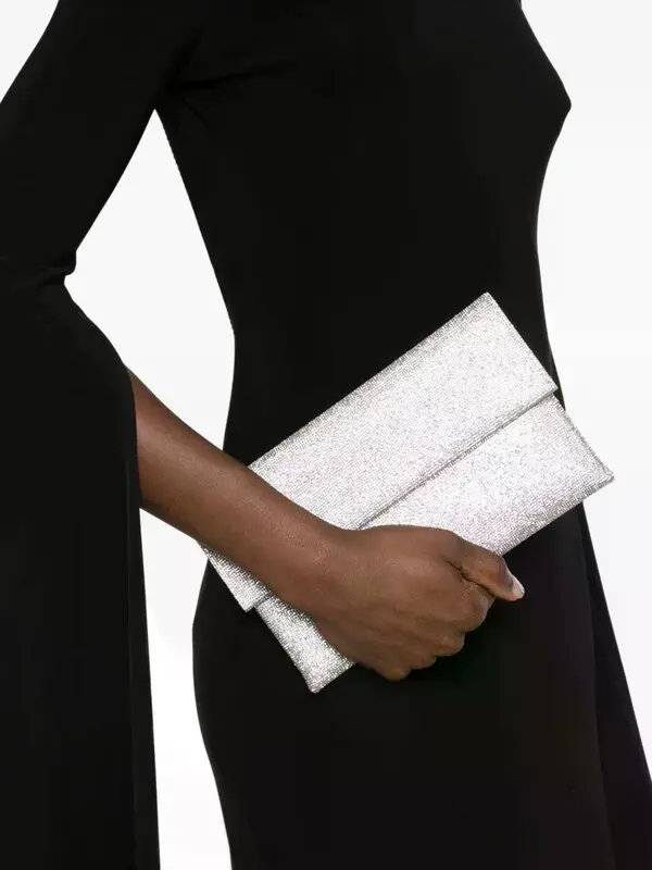 TWENTY FOURHAITCH Crystal-embellished Envelope Shoulder Bag