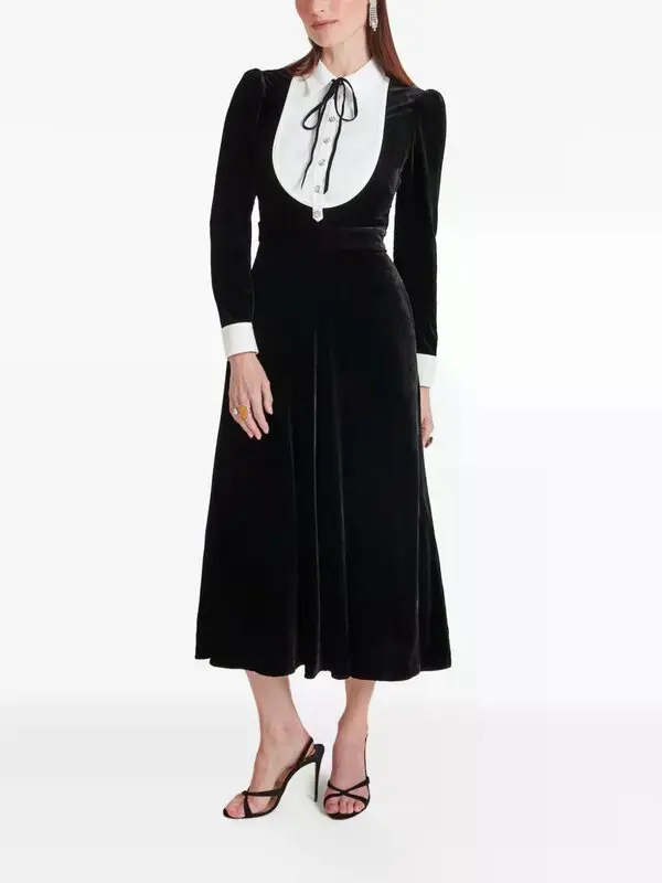 TEMPERLEY LONDON Eliana Velvet Midi Dress