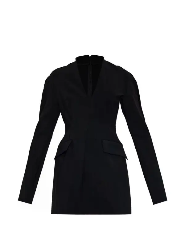 Sportmax V-neck Flap-pocket Mini Dress