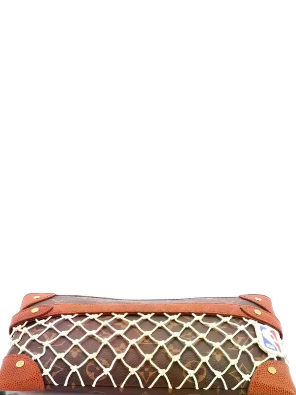 LOUIS VUITTON X Nba Net Flat Pouch Monogram Canvas Clutch Bag