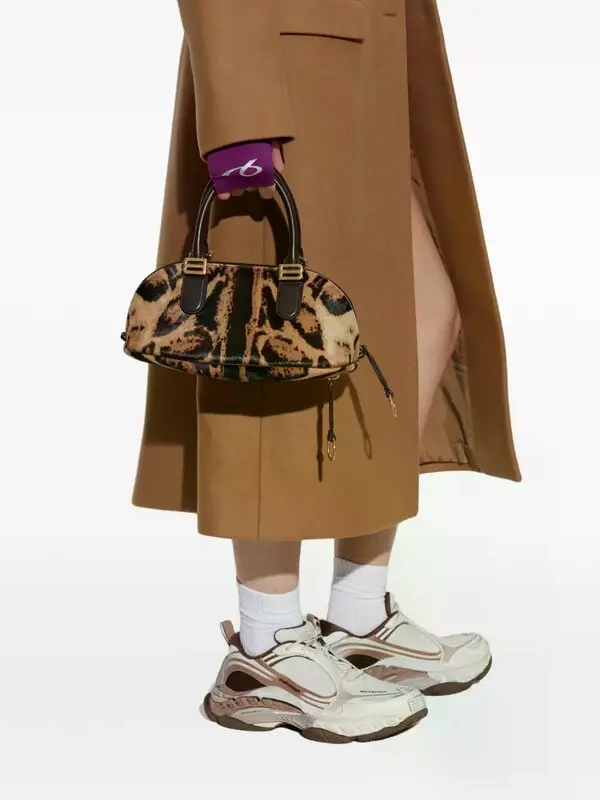 Balenciaga Bolero Bowling Bag Mini - Brown
