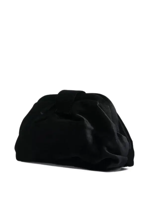 TWENTY FOURHAITCH Crystal-buckle Velvet Clutch Bag