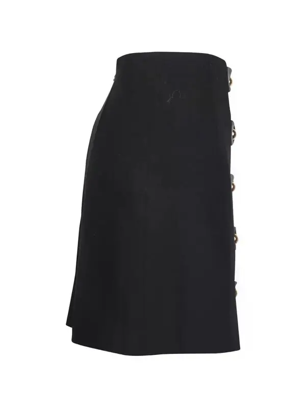 Sandro Leather-detail Mini Skirt