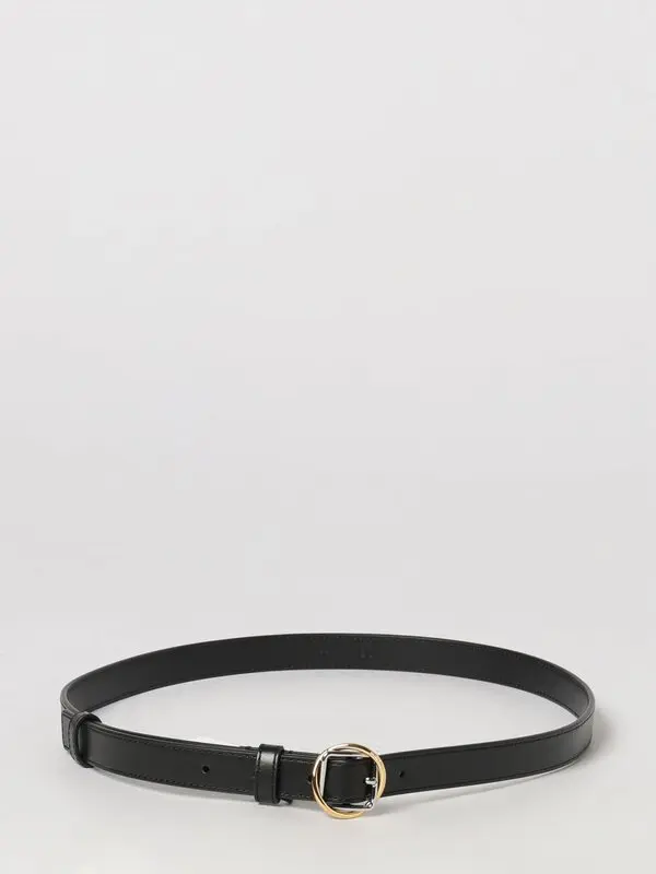 Jacquemus Le Salon Smooth Calfskin Leather Belt With Pin Buckle - Black