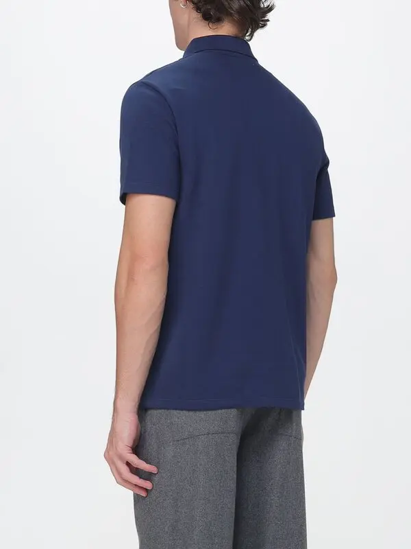 Valentino Garavani Metal Logo Appliqué Cotton Piqué Polo Shirt