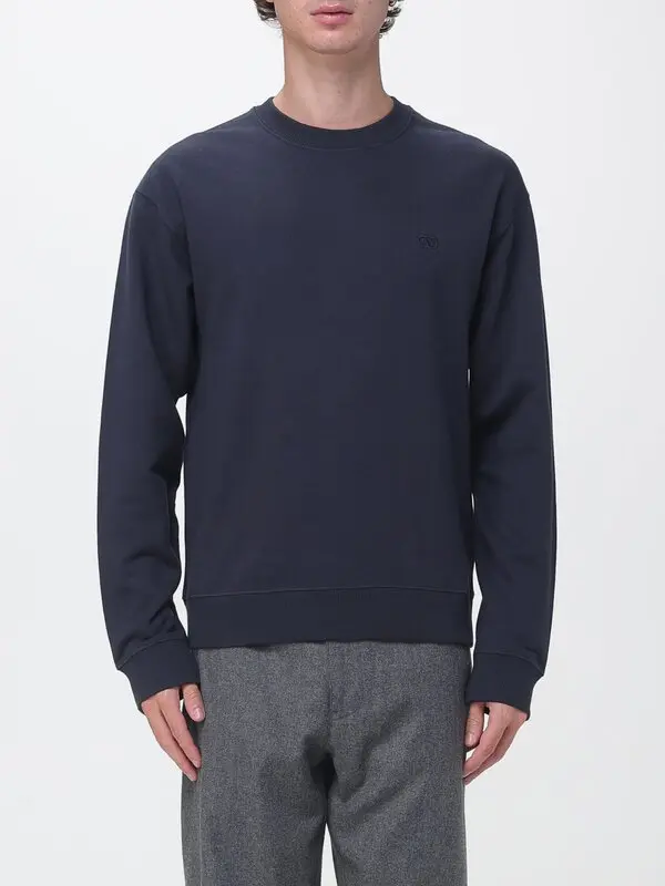 Valentino Garavani Ribbed-trim Crewneck Cotton Jumper