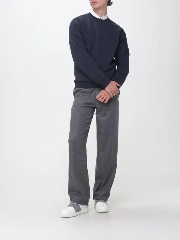 Valentino Garavani Ribbed-trim Crewneck Cotton Jumper