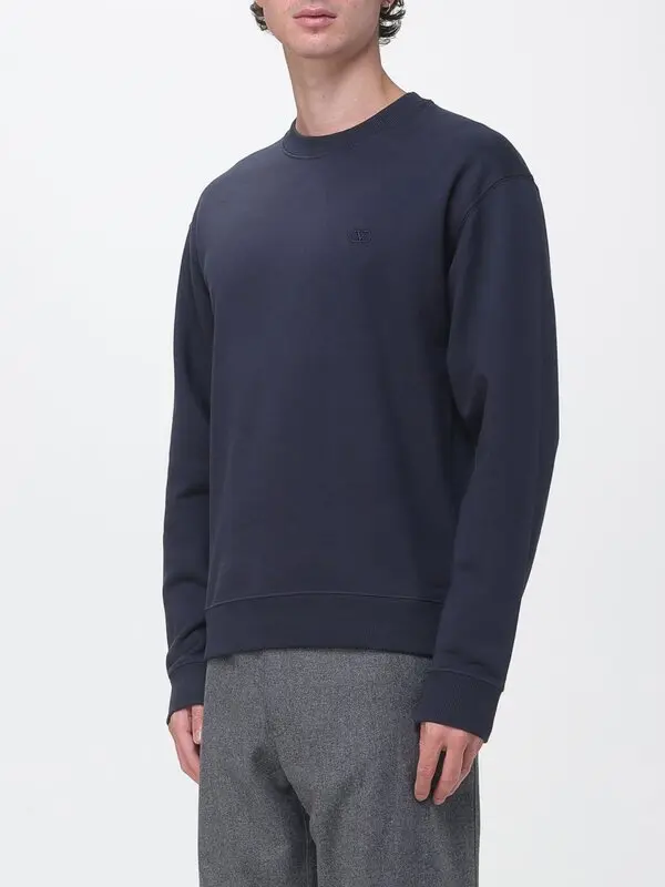 Valentino Garavani Ribbed-trim Crewneck Cotton Jumper