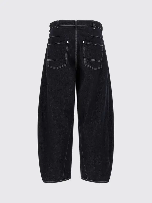 Comme Des Garçons Mid-rise Wide-leg Baggy Jeans In Cotton Denim