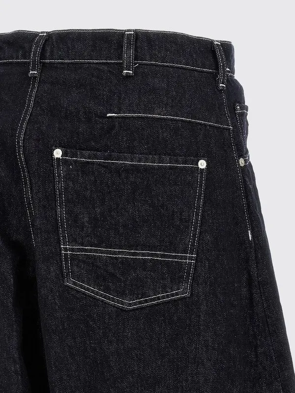 Comme Des Garçons Mid-rise Wide-leg Baggy Jeans In Cotton Denim