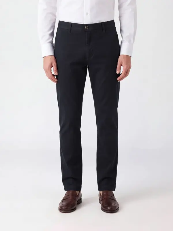 Incotex Straight Fit Pleated Wool Blend Tailored Trousers - Blue