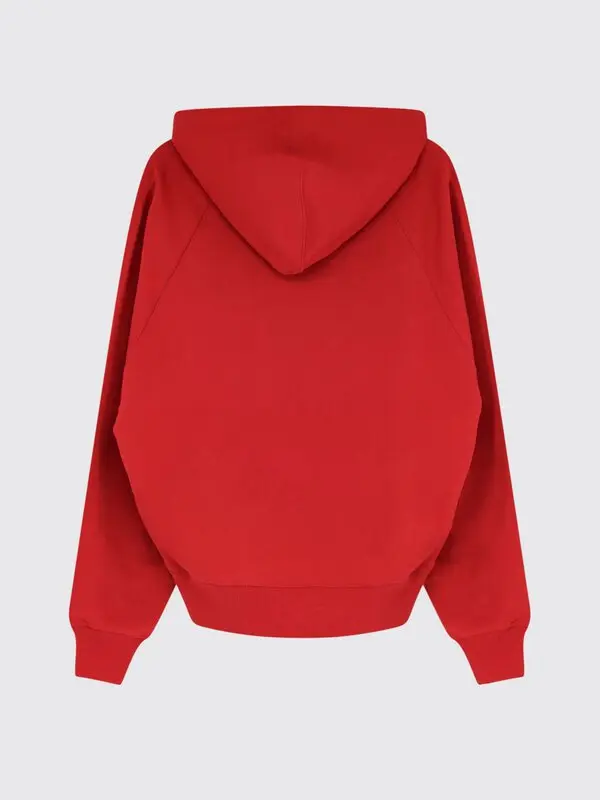 AMI Paris Relaxed Fit Cotton Hoodie With Printed Logo