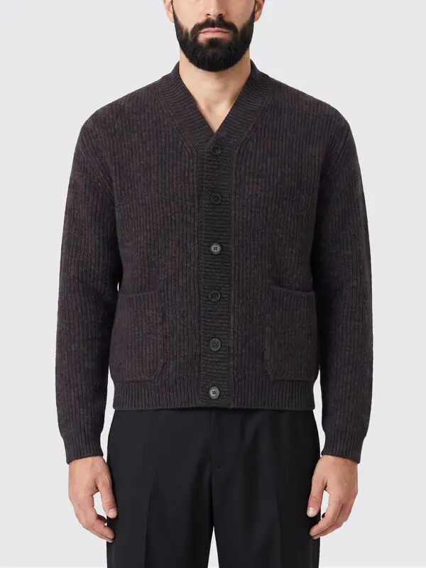 Missoni V-neck Wool Blend Cardigan With Button Closure And Patch Pockets