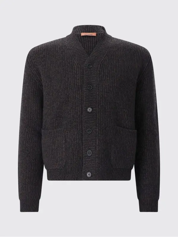 Missoni V-neck Wool Blend Cardigan With Button Closure And Patch Pockets