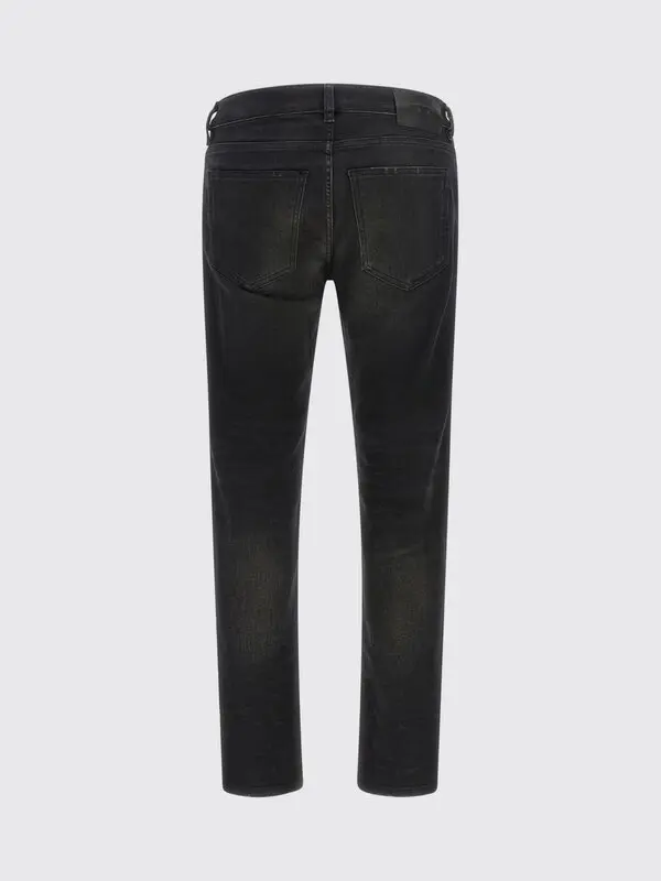 DIESEL® D-strukt Mid-rise Slim Fit Jeans In Distressed Stretch Denim