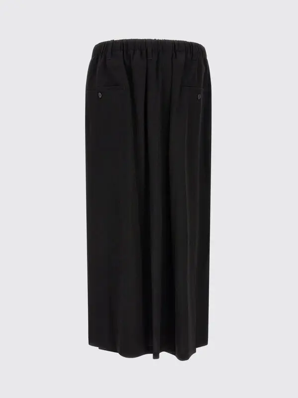 Yohji Yamamoto Wide-leg Pure Wool Wrap-style Trousers