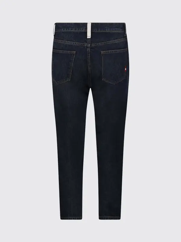 AMISH SUPPLIES Miles Mid-rise Slim Fit Jeans In Cotton Denim - Blue