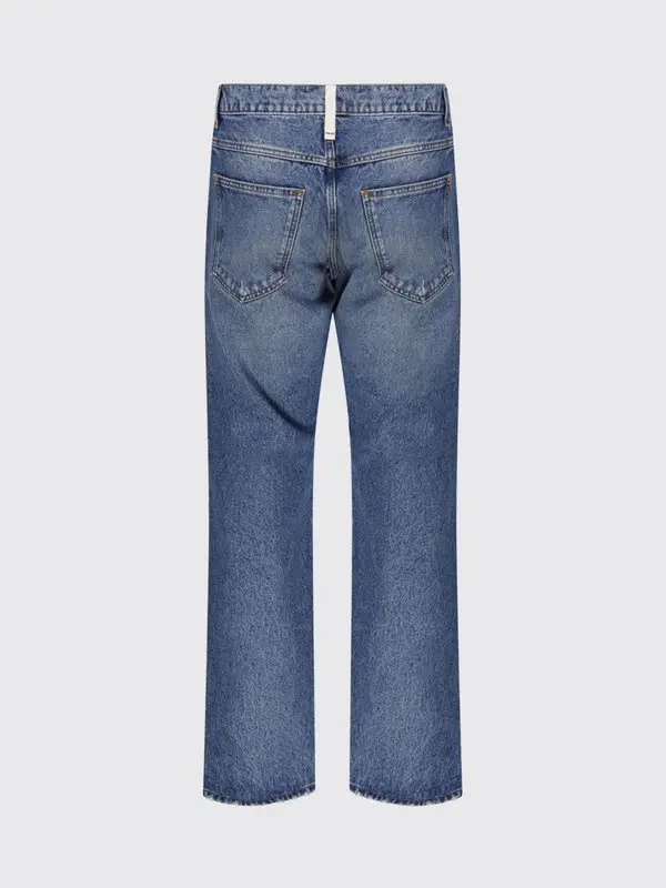 AMISH SUPPLIES James Mid-rise Straight Leg Jeans In Cotton Denim - Blue