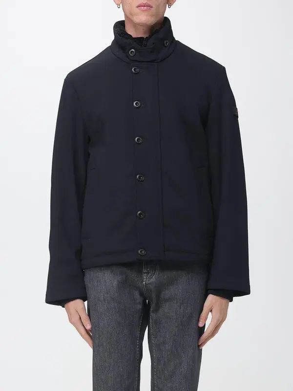 Peuterey Zandv Padded Nylon Windbreaker Jacket With Faux Fur Lining - Blue
