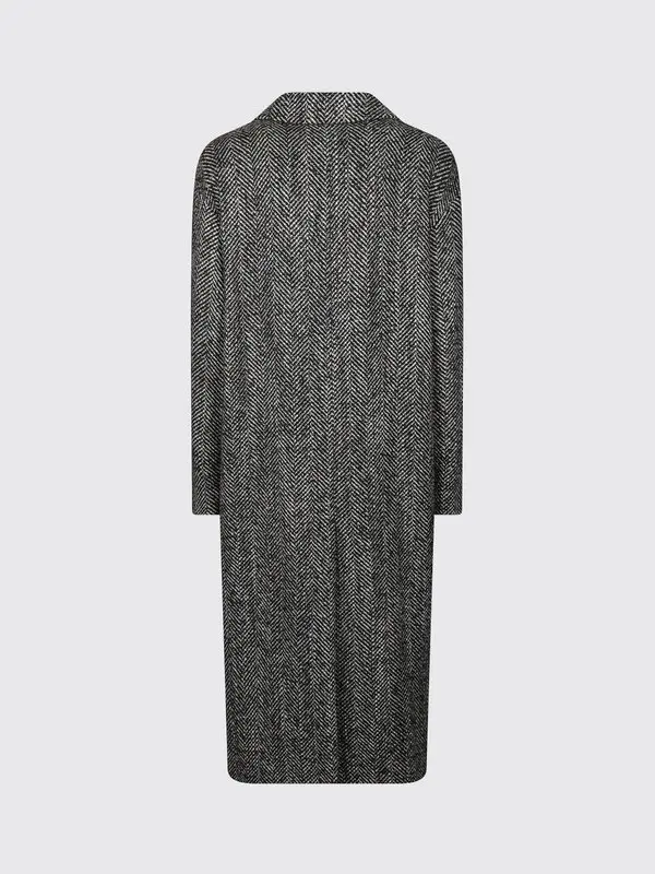 Tagliatore Chevron Pattern Knee-length Double-breasted Wool-blend Coat