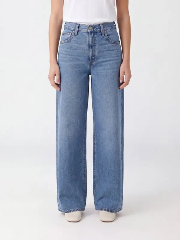LEVI'S Cinch High-waist Flare Leg Jeans In Linen And Viscose Blend - Blue