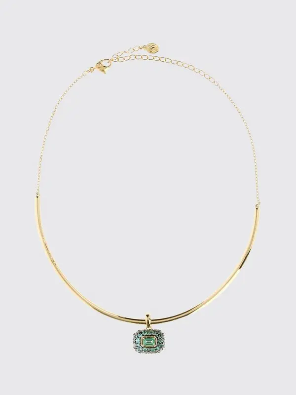 SWAROVSKI Sublima 18k Gold-plated Necklace With Crystals And Sliding Pendant