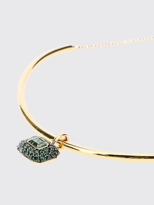 SWAROVSKI Sublima 18k Gold-plated Necklace With Crystals And Sliding Pendant
