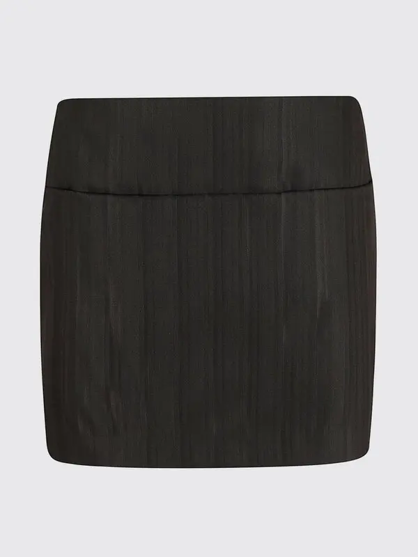 DONDUP Mid-rise Pinstripe Wool-blend Pencil Mini Skirt