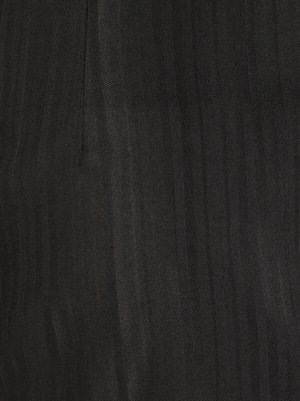 DONDUP Mid-rise Pinstripe Wool-blend Pencil Mini Skirt