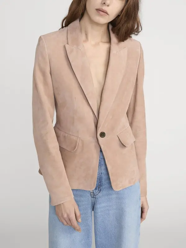 FRAME The Suede Sleek Blazer